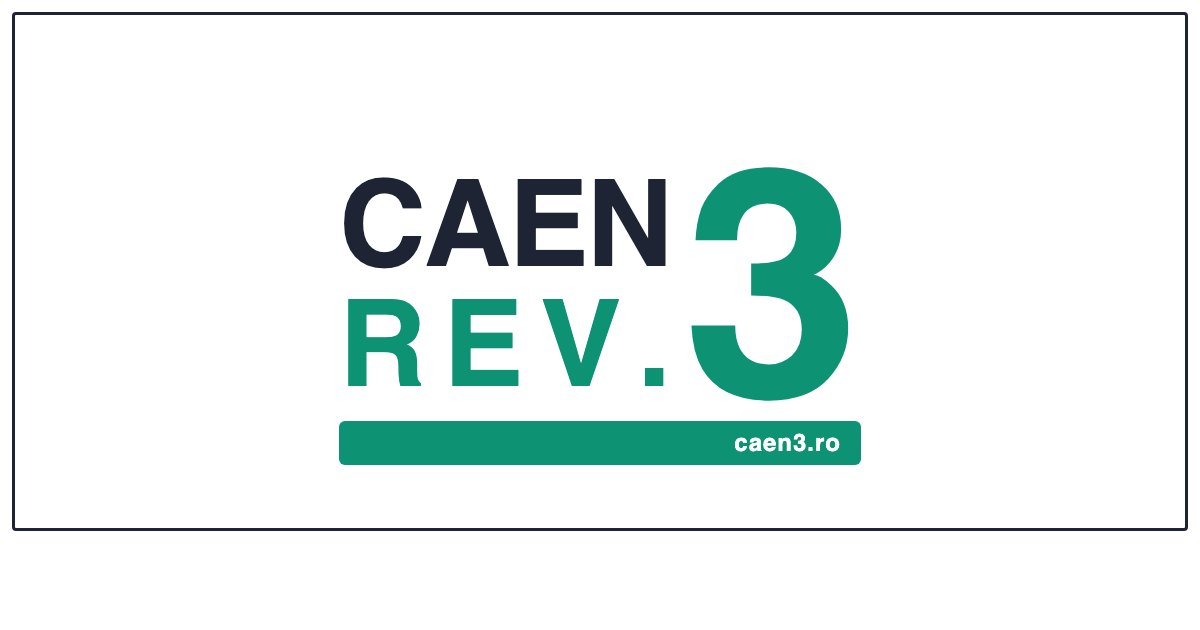 Coduri CAEN pe domenii de activitate 2026 (Rev. 3)